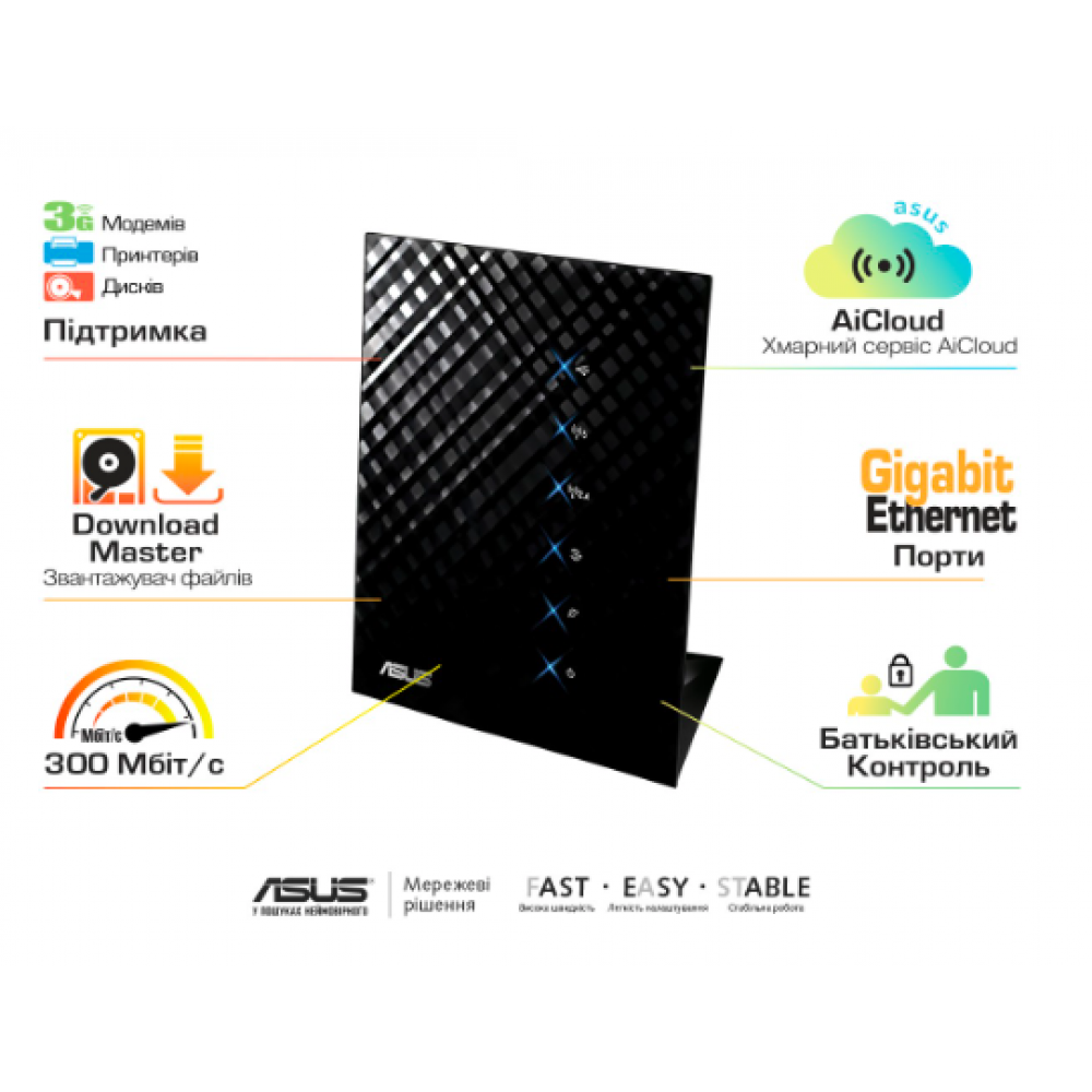 Wireless router (router) ASUS RT-N56U Diamond Dual-Band N 600